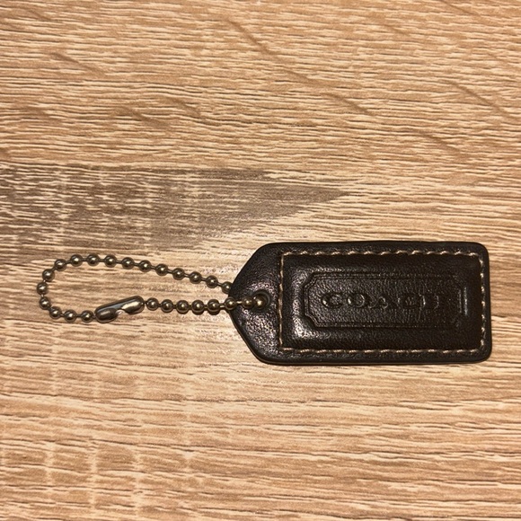 Coach | Bags | Coach Black Leather Hangtag | Poshmark
